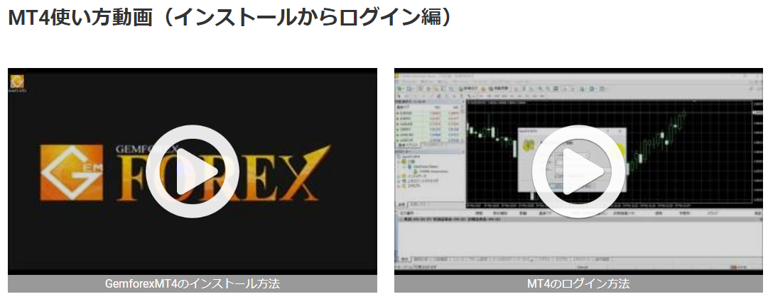 インジケーター作成・EA作成｜GemForex MT4インストール